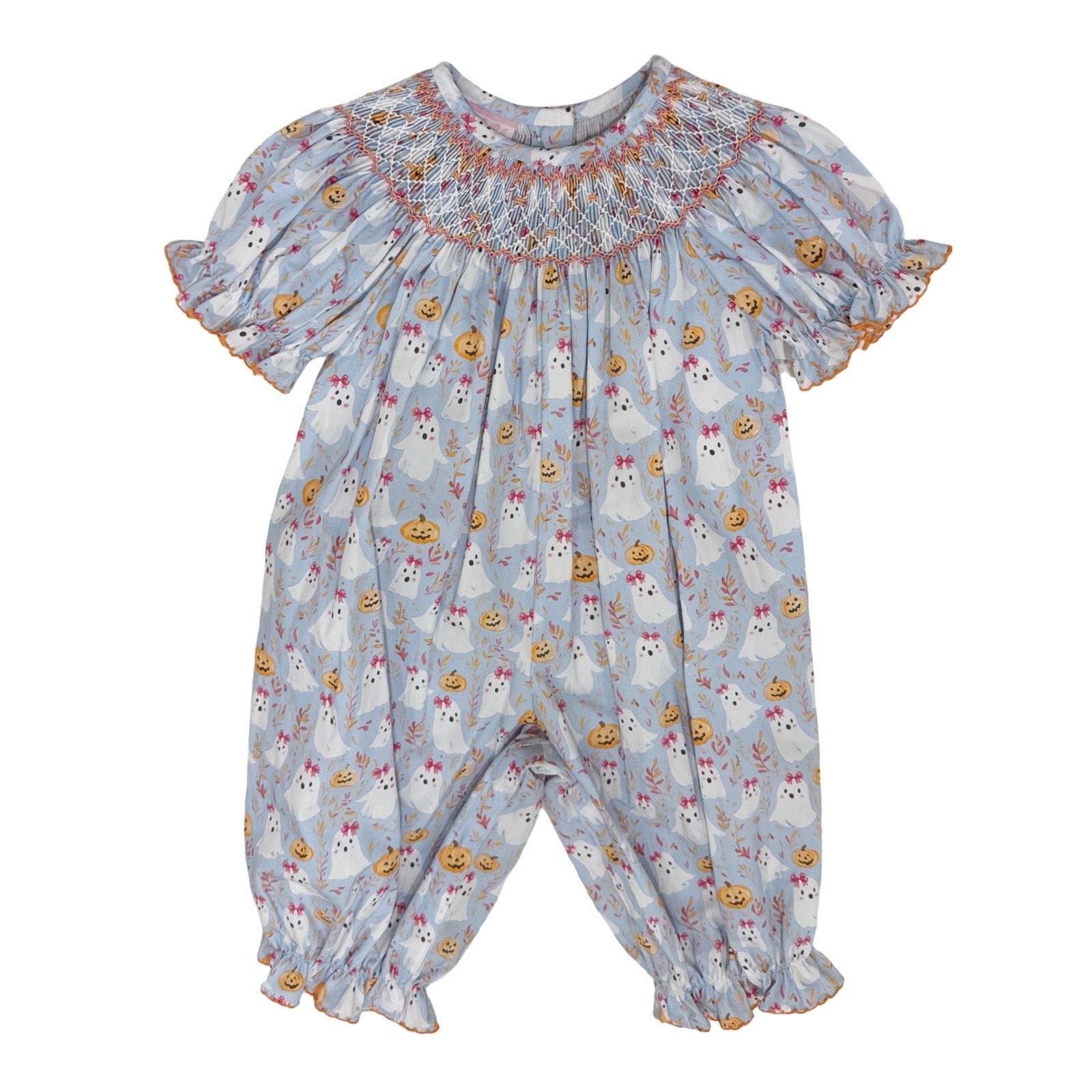 Halloween Ghost Ghost Print Long Bishop Bubble – Baby Braithwaite