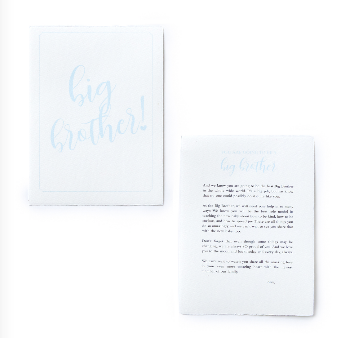 Big Brother Announcement & Letter – Baby Braithwaite