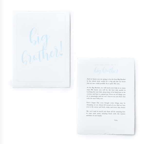 Big Brother Announcement & Letter – Baby Braithwaite